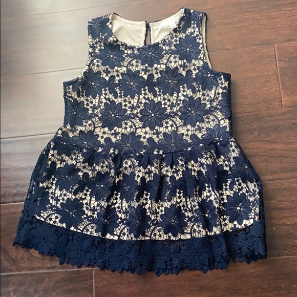 Adiva | Tops | Adiva Floral Overlay Lace Babydoll Top | Poshmark